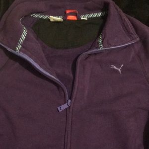 Puma | Sweaters | Puma Purple Zip Up Track Jacket | Poshmark